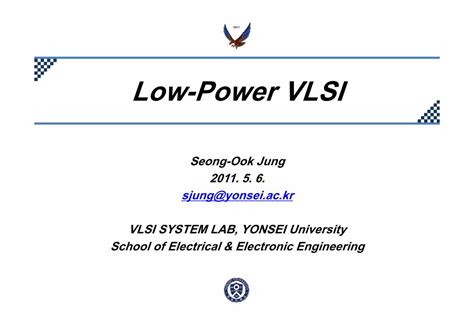Pdf Low Power Vlsipower Vlsi Yonsei Universityterayonseiackrclass20111lecturetopic8