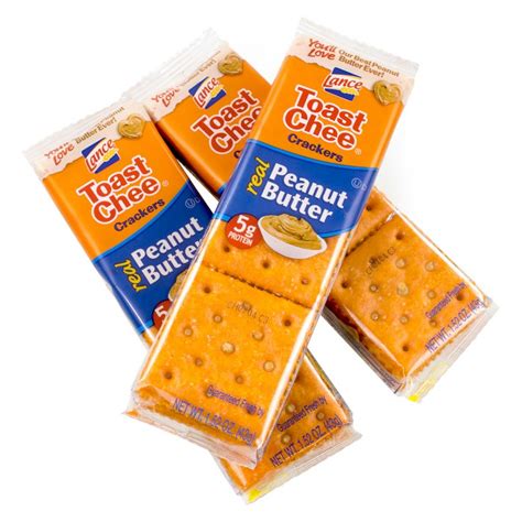 Lance Real Peanut Butter Toast Chee Crackers 1 62oz 40pk In 2022