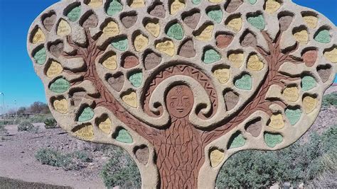 TEMPE AZ USA January Closeup Shot Of The Tree Of Life Sculpture In Tempe Arizona