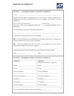 Adt Contract Fill And Sign Printable Template Online