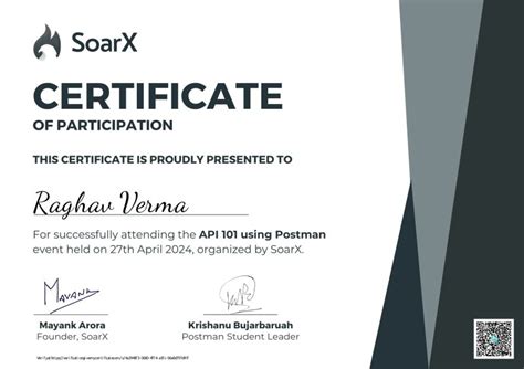 Raghav Verma On Linkedin Api Postman Soarx Learning