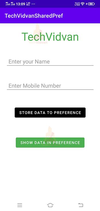 Shared Preferences In Android Techvidvan
