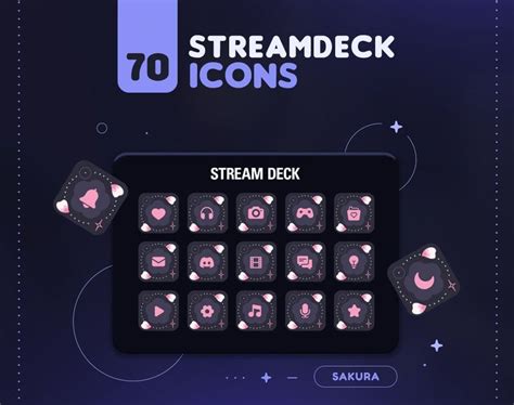 Sakura Streamdeck Icon Set 70 Pink Cherry Blossom Icon Pack For Elgato Streamdeck 2 Screensavers Sakura Streamdeck Icon Set 70 Pink Cherry Blossom Icon Pack For Elgato Streamdeck 2 Screensavers