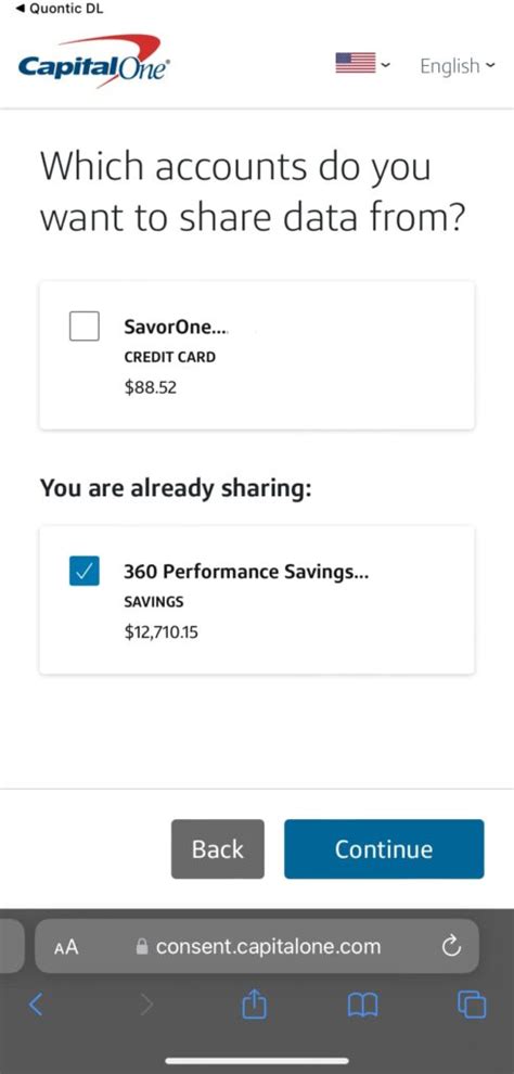 Account Aggregation Quontic