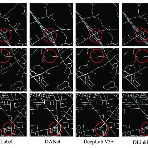 qualitative evaluation results on the massachusetts dataset each image