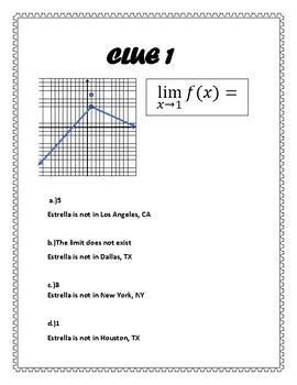 Calculus Graphical Limits Activity By Mr Ds PreCal Store TPT