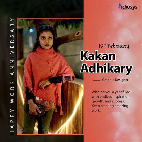 Workanniversary Idiosys Creativeexcellence Graphicdesigner Idiosys Empowering Global