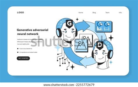 Generative Adversarial Artificial Neural Network Web Stock Vector Royalty Free 2255772679