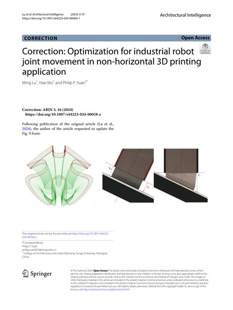 Pdf Correction Optimization For Industrial Robot Joint Movement In