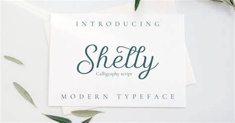 Shelly Free Script Font Masterbundles