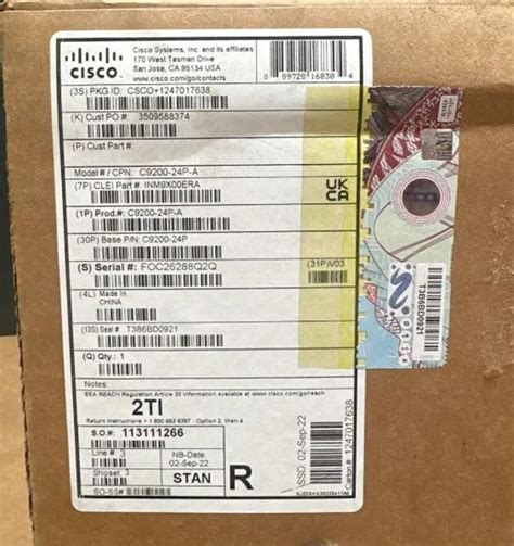 Cisco Catalyst 9200 24 Port Poe Switch C9200 24p A Ethernet Switch China Network Switch And