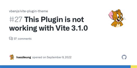 This Plugin Is Not Working With Vite 310 · Issue 27 · Vbenjsvite Plugin Theme · Github