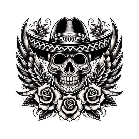 premium vector skull vector illustration