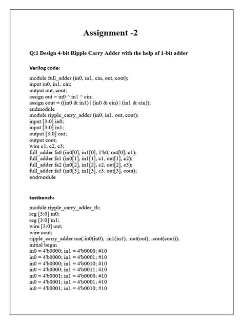 Assignment 02 Dsd Pdf
