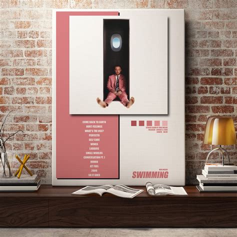 Mac Miller Swimming Tracklist Album Cover 2 Poster Canvas Wall