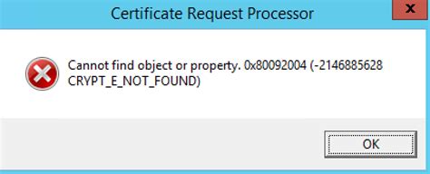 Iis Crypt E Not Found When Importing Certificate Stack Overflow