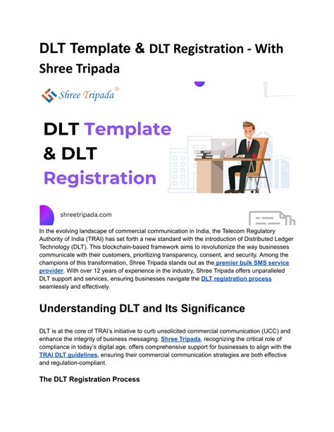 PPT DLT Template DLT Registration With Shree Tripada PowerPoint Presentation ID 13032024