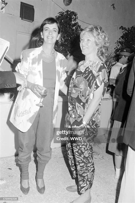 Pat Farrar And Judy Martin Attend A Party Celebrating The Opening Of
