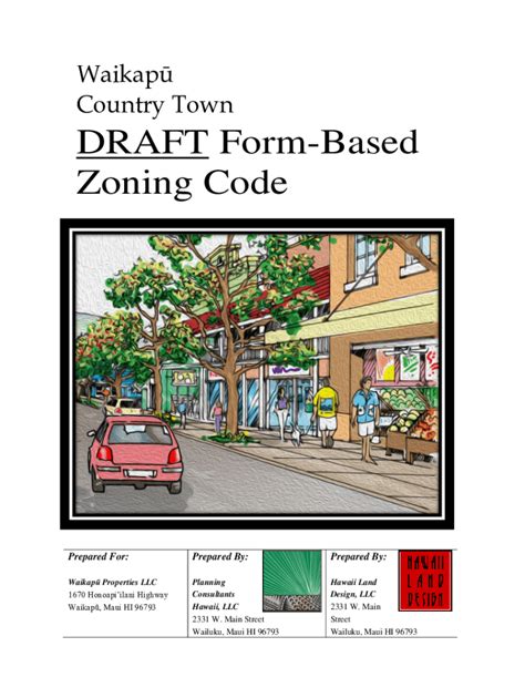 Fillable Online Draft Form Based Zoning Code Fax Email Print Pdffiller