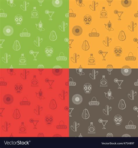 Mexican Pattern Royalty Free Vector Image Vectorstock