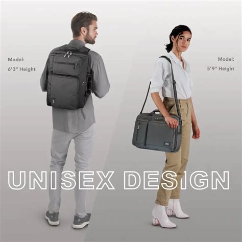 Solo New York Duane Hybrid Briefcase Backpack For 156 Laptop Gray