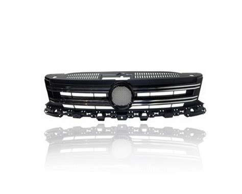 Grille For 12 17 Vw Tiguan 17 18 Limited Upper Black Frame Chrome