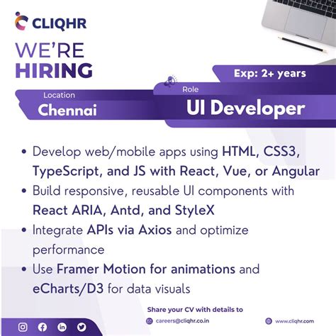 Workfromhome Uideveloper Uideveloperjobs Uijobs Angular… Cliqhr Recruitment Services
