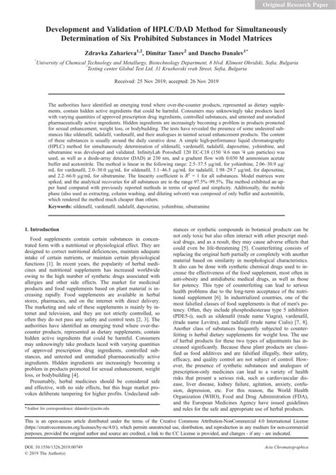 Pdf Development And Validation Of Hplcdad Method For Simultaneously