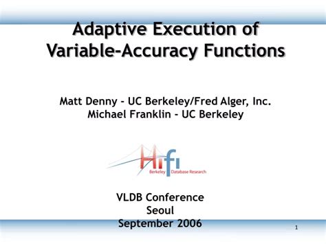 Ppt Adaptive Execution Of Variable Accuracy Functions Powerpoint