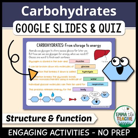Carbohydrates Doodle Notes Emmatheteachie