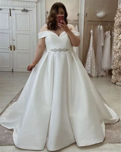 Off Shoulder Plus Size Bridal Gown Wedding Dresses Wedding Dresses