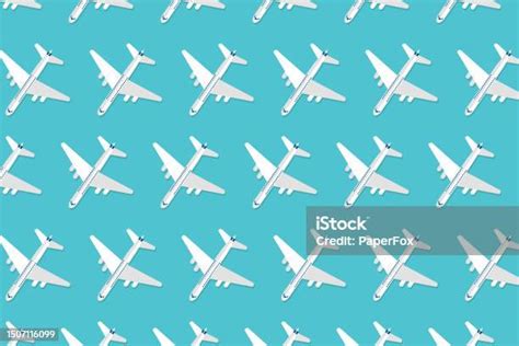 파스텔 핑크 배경에 여객기로 만든 창의적인 구성 여름 여행 또는 휴가 패턴 벡터 그림 공중 뷰에 대한 스톡 벡터 아트 및 기타