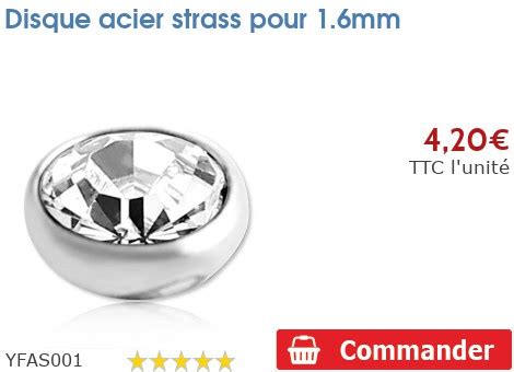 Disque Acier Strass Pour 16mm Yfas001