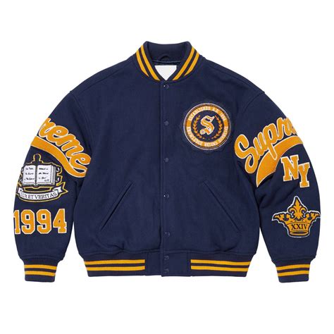 Xxiv New York Supreme Veritas Varsity Jacket