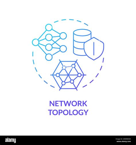 Network Topology Blue Gradient Concept Icon Stock Vector Image And Art Alamy
