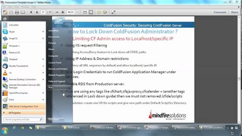 Seminar On Coldfusion Security How To Secure Your Coldfusion Server Youtube