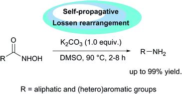 A Base Mediated Self Propagative Lossen Rearrangement Of Hydroxamic