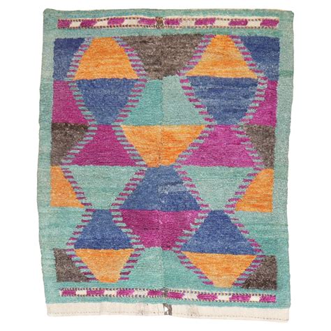 Zabihi Collection Dazzling Color Vintage Tulu Rug For Sale At 1stdibs