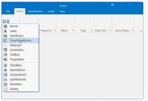 Getting Started With Windows Forms Ribbon Control Syncfusion
