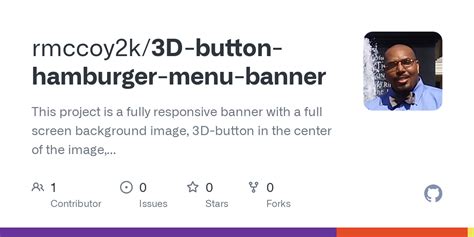 Github Rmccoy2k3d Button Hamburger Menu Banner This Project Is A