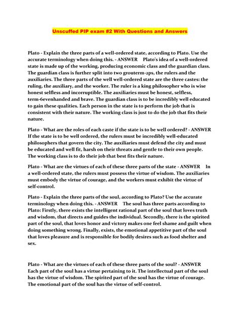 Solution Unscuffed Pip Exam 2 With Questions And Answers Studypool