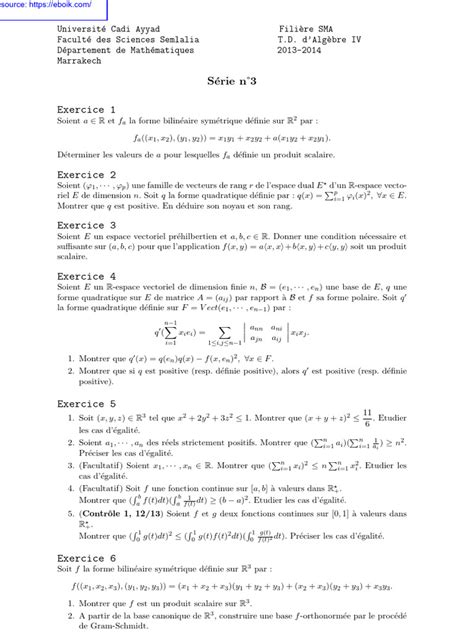 Correction Td 3 Algebre Iv Compressed Pdf
