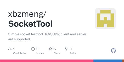 GitHub Xbzmeng SocketTool Simple Socket Test Tool TCP UDP Client And Server Are Supported