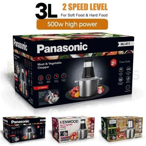 Kenwood Panasonic Philips Food Processors 3l Meat Grinder Stainles