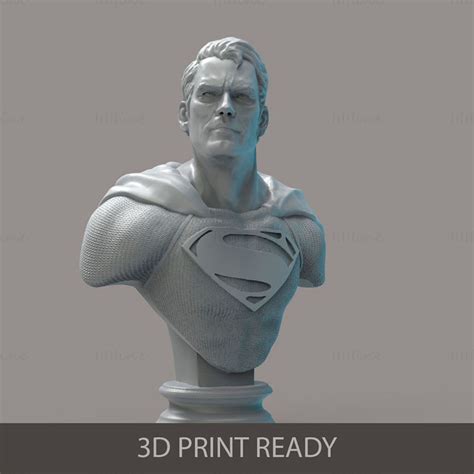 Superman Bust 3d Print Model Stl