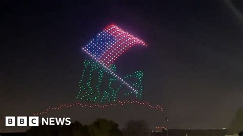 Drone Show Displays Light Up The Sky On Fourth Of July Bbc News
