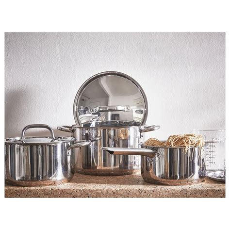 Ikea 365 Cookware Set Of 6 Stainless Steel Ikea