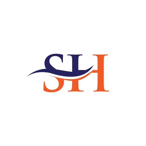 Creative Sh Letter With Luxury Concept Modern Sh Logo Design For