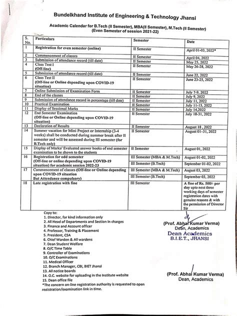 acadmic calender b tech 2nd sem mba 2nd sem m tech 2nd sem 2021 22 pdf