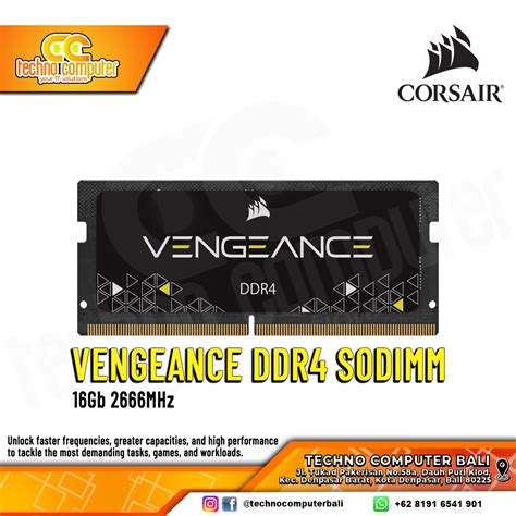 Sodimm Ddr4 Corsair Vengeance 16gb 1x16gb Single 2666mhz